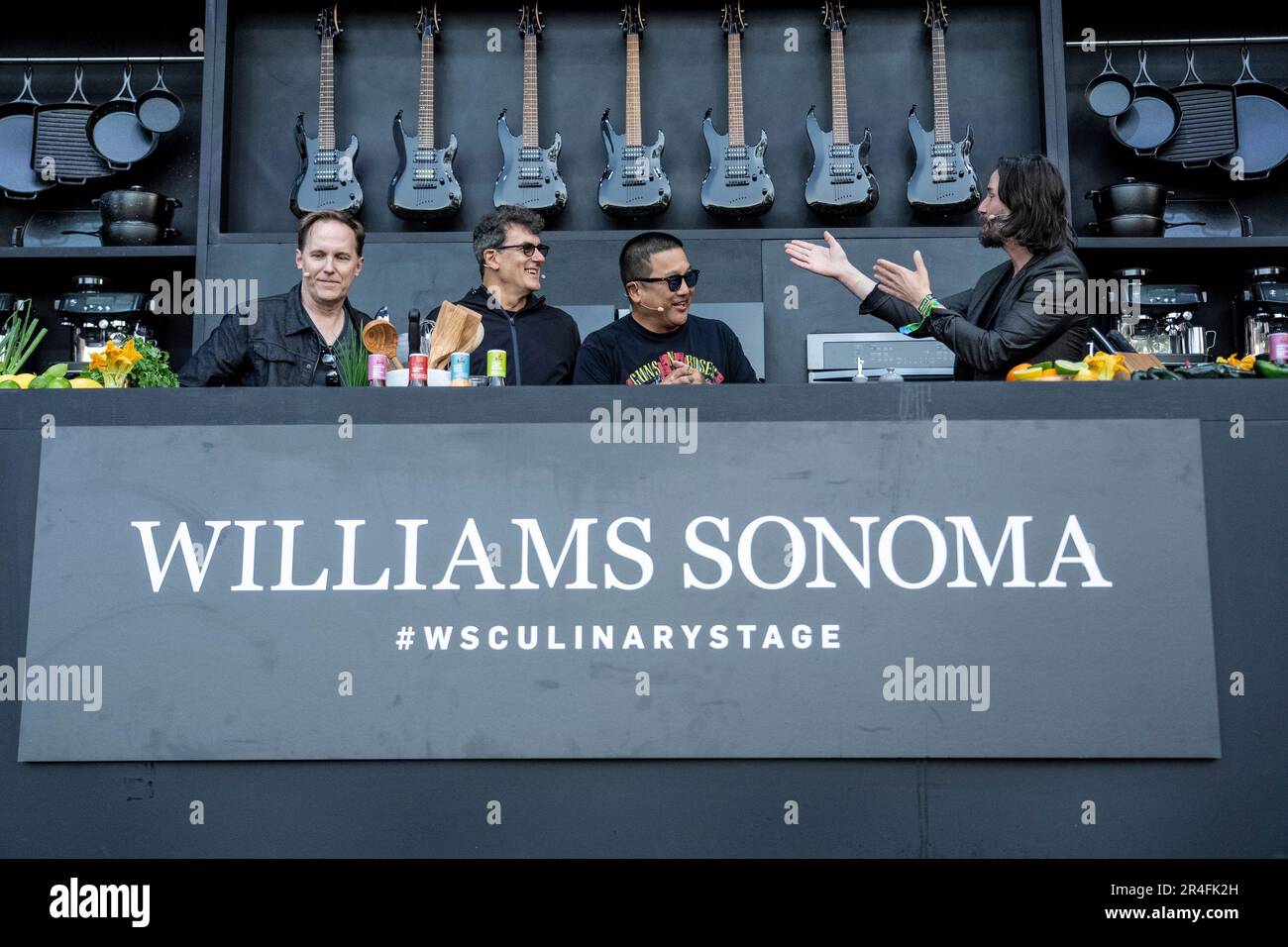 Bret Domrose, left, Robert Mailhouse, Roy Choi, and Keanu Reeves of ...