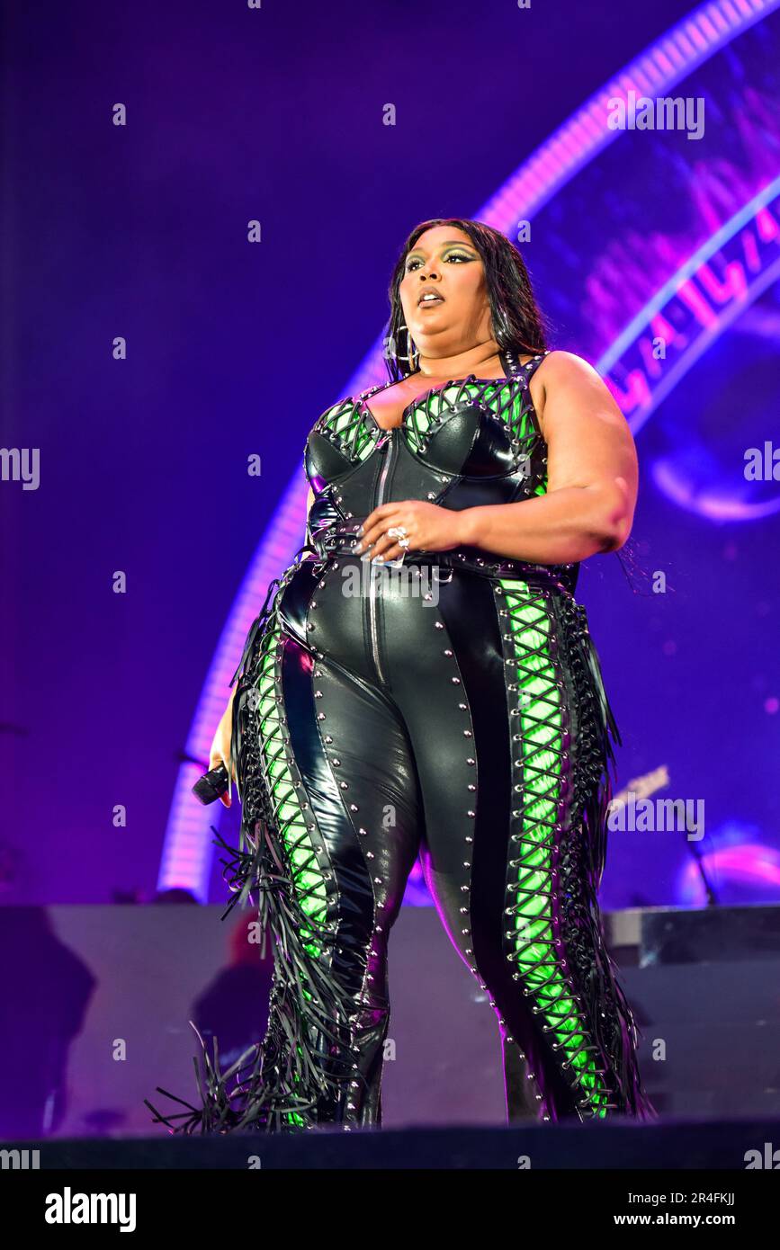 Napa, California, USA. 27th May, 2023. Lizzo performing on stage at the ...