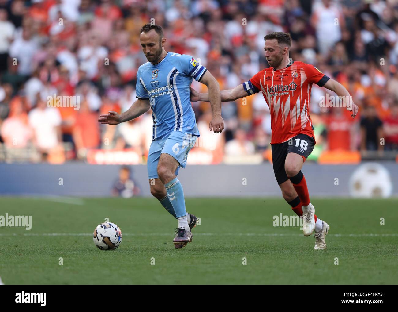 London, UK. 27th May, 2023. Liam Kelly (CC) Jordan Clark (LT) at the ...