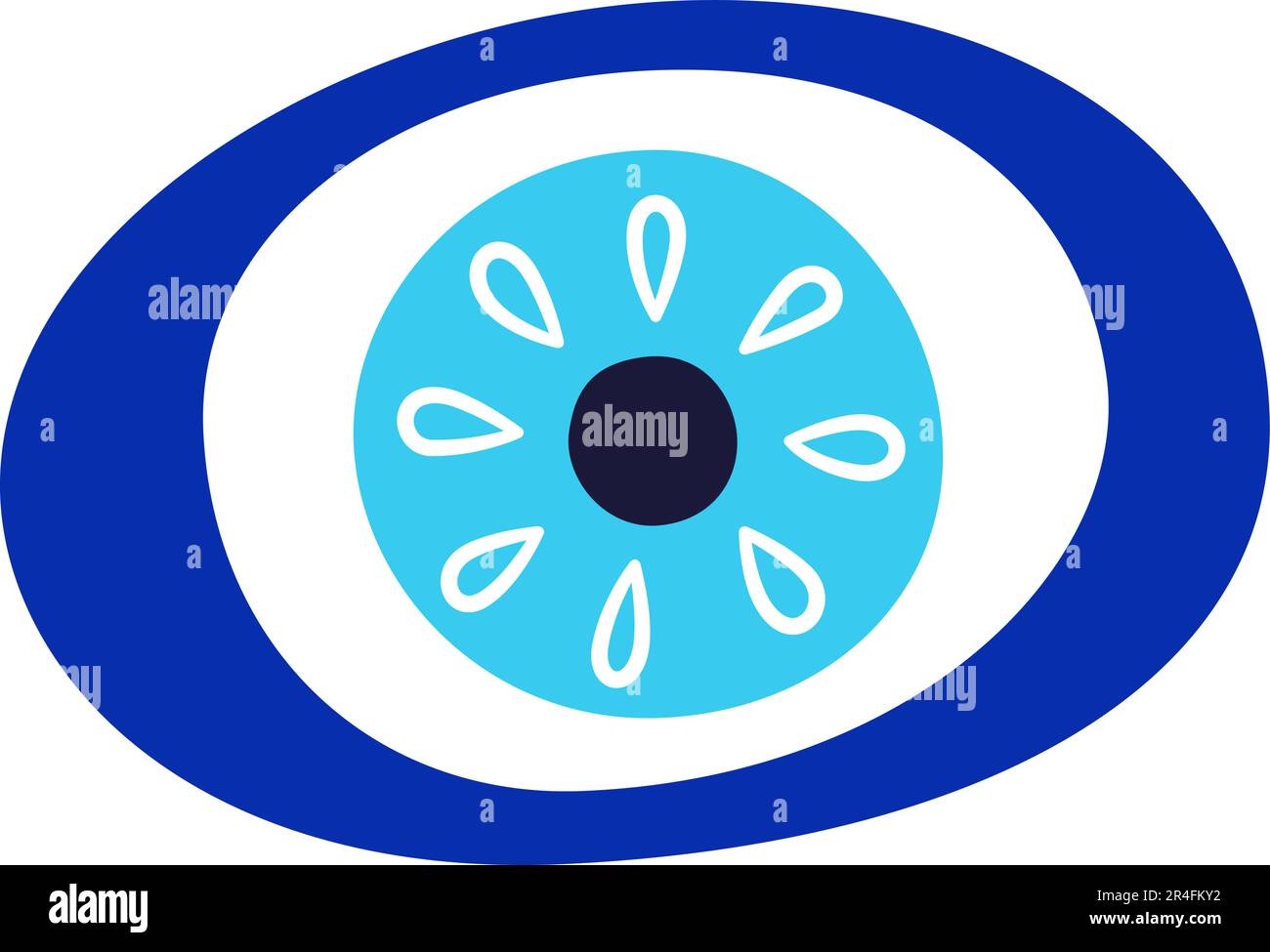 Evil eye talisman icon. Turkish or greek eye symbol. Greece ethnic ...