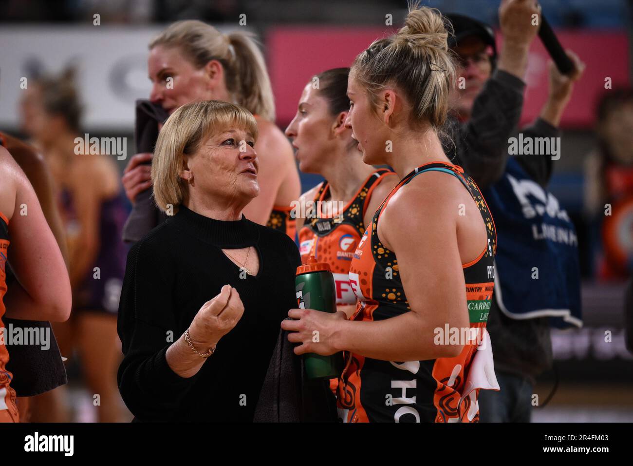 Sydney, Australia. 28th May, 2023. Giants Head Coach Julie Fitzgerald ...