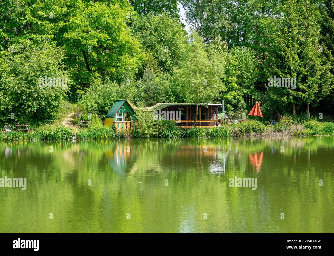 camping on the lake in germany Stock Photo - Alamy