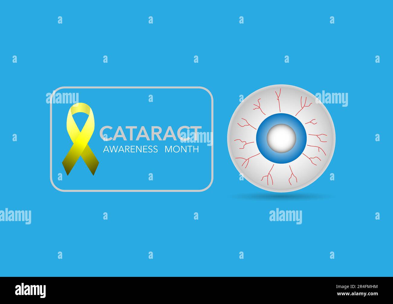 Cataract awareness month is observed every year in June. Vector ...