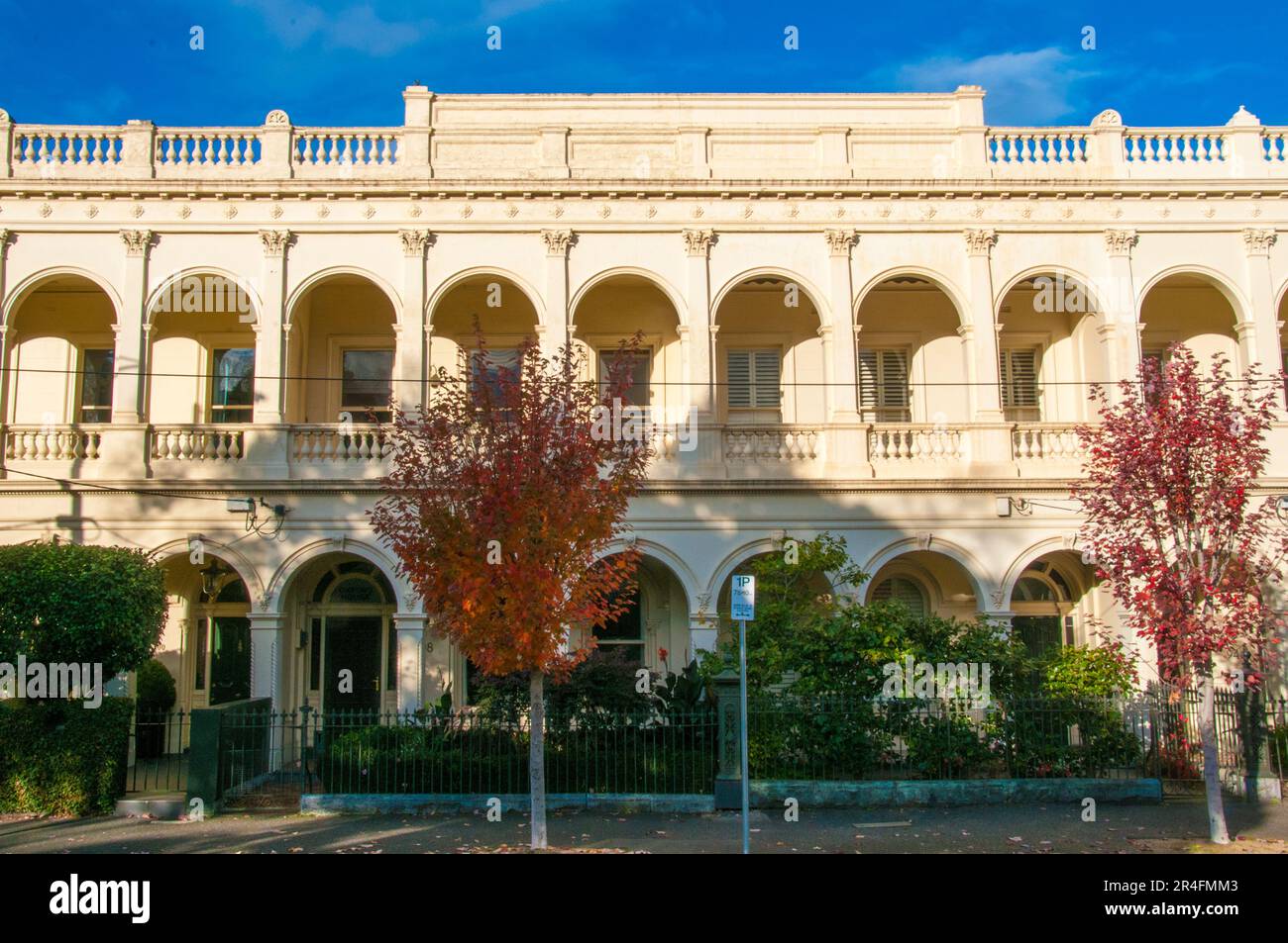 Victorian-era terrace houses in Powlett Street, East Melbourne ...