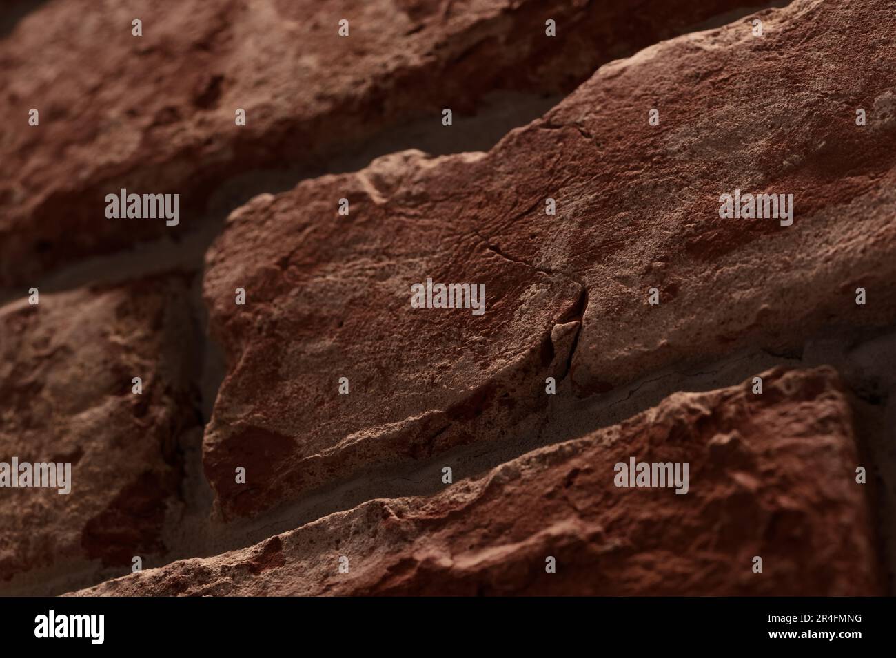 Detail shot of brick wall made from old bricks as a interior design ...