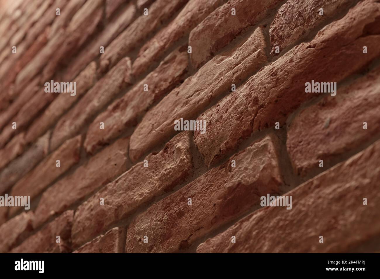 Detail shot of brick wall made from old bricks as a interior design ...