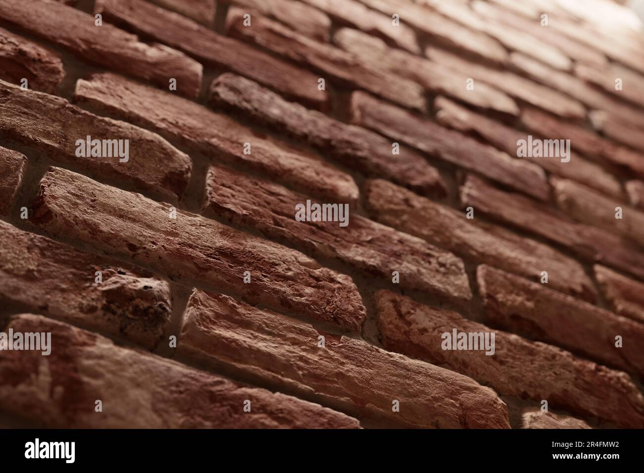 Detail shot of brick wall made from old bricks as a interior design ...