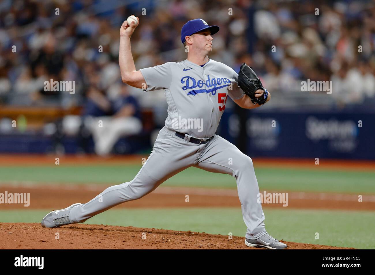 St. Petersburg, FL USA; Los Angeles Dodgers relief pitcher Evan ...