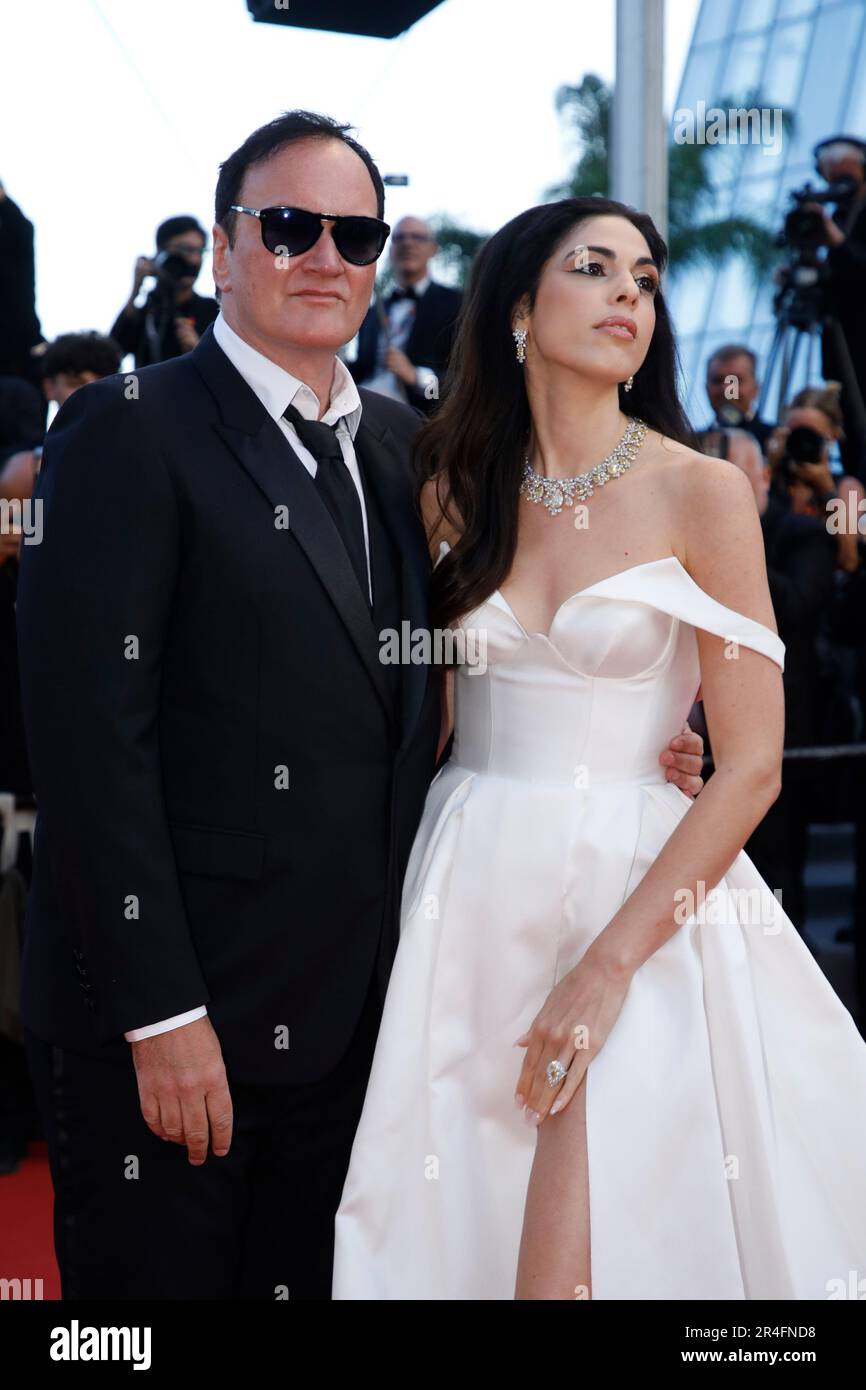 Cannes, France. 27th May, 2023. Quentin Tarantino and Daniella Pick attends the "Elemental ...