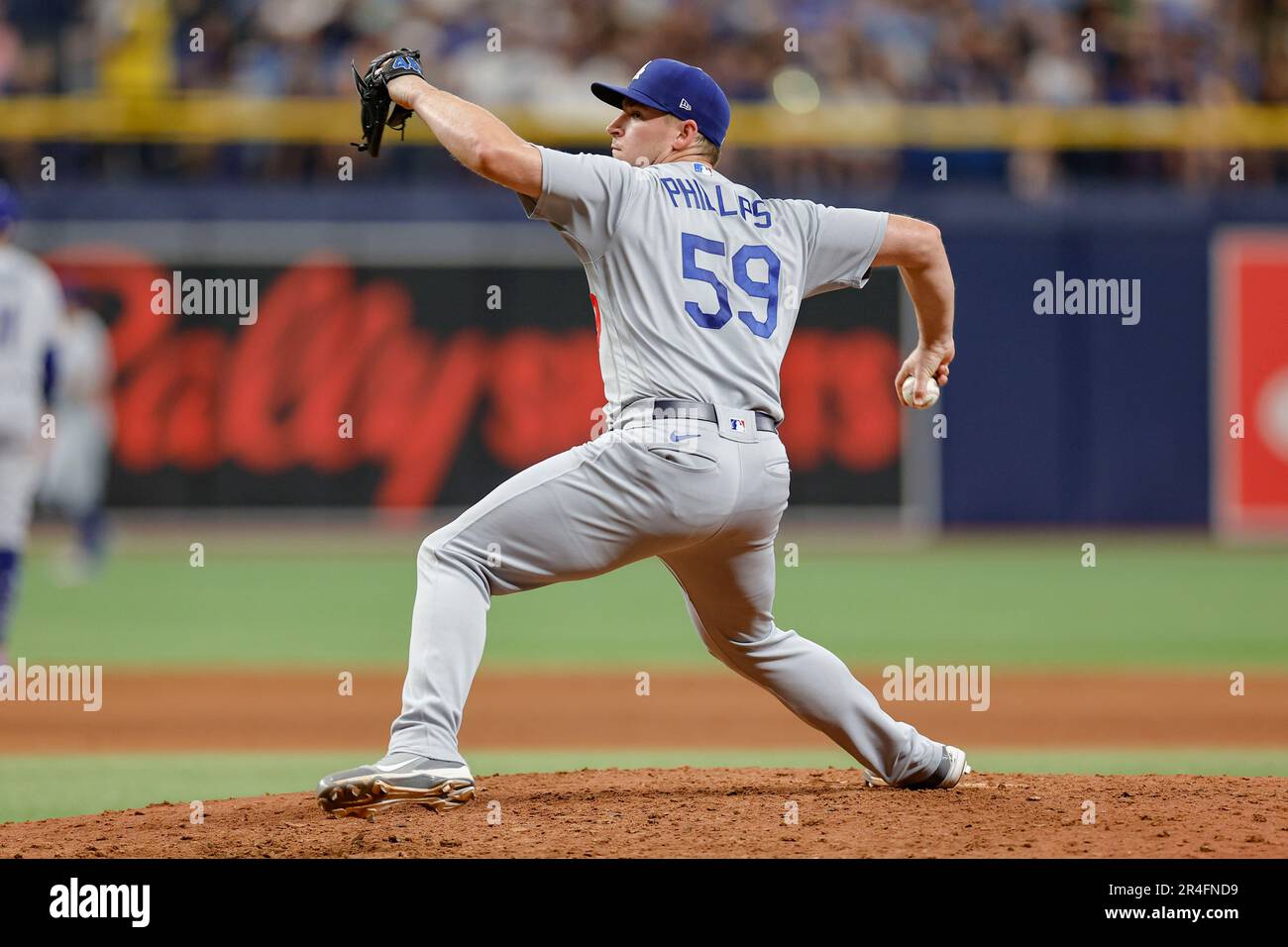 St. Petersburg, FL USA; Los Angeles Dodgers relief pitcher Evan ...