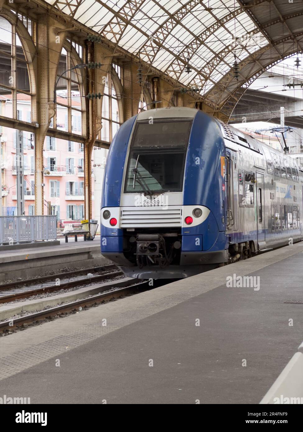 NICE, FRANCE - CIRCA MARCH , 2023: Nice Ville Train Station with a ...