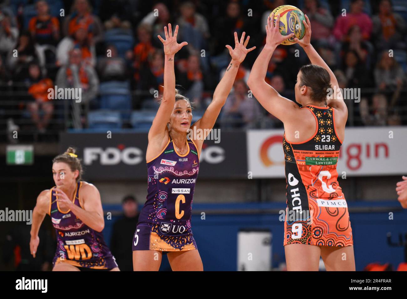 Sydney, Australia. 28th May, 2023. Kim Ravaillion of the Firebirds and ...