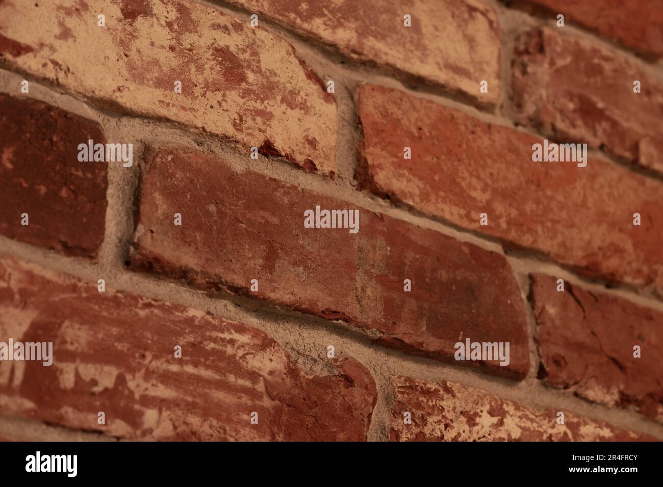 Detail shot of brick wall made from old bricks as a interior design ...