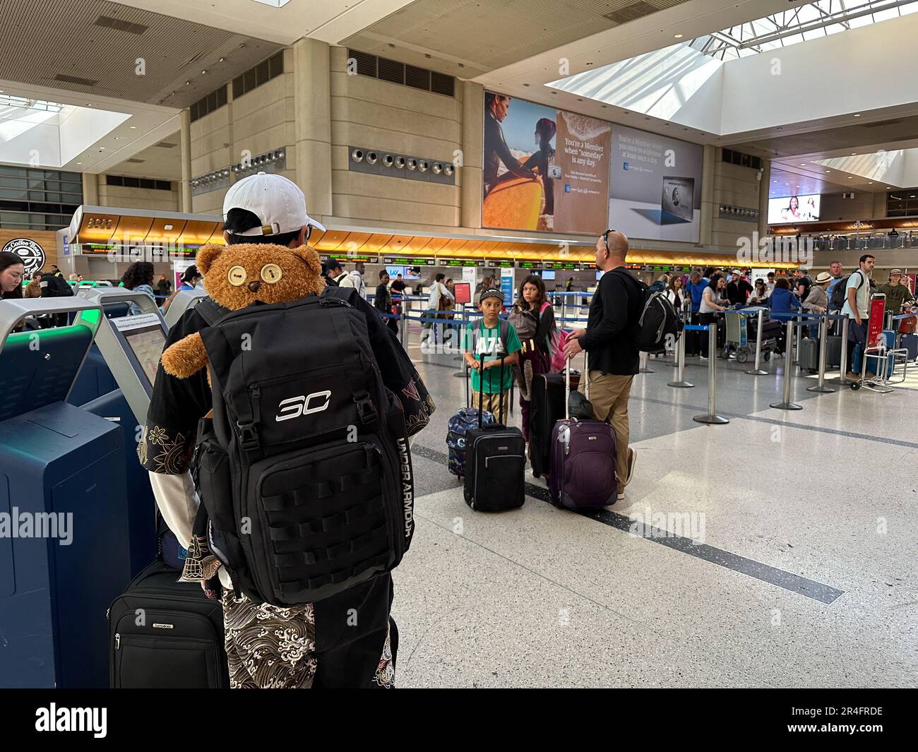Los Angeles, California, USA. 27th May, 2023. Man with Teddy Bear ...