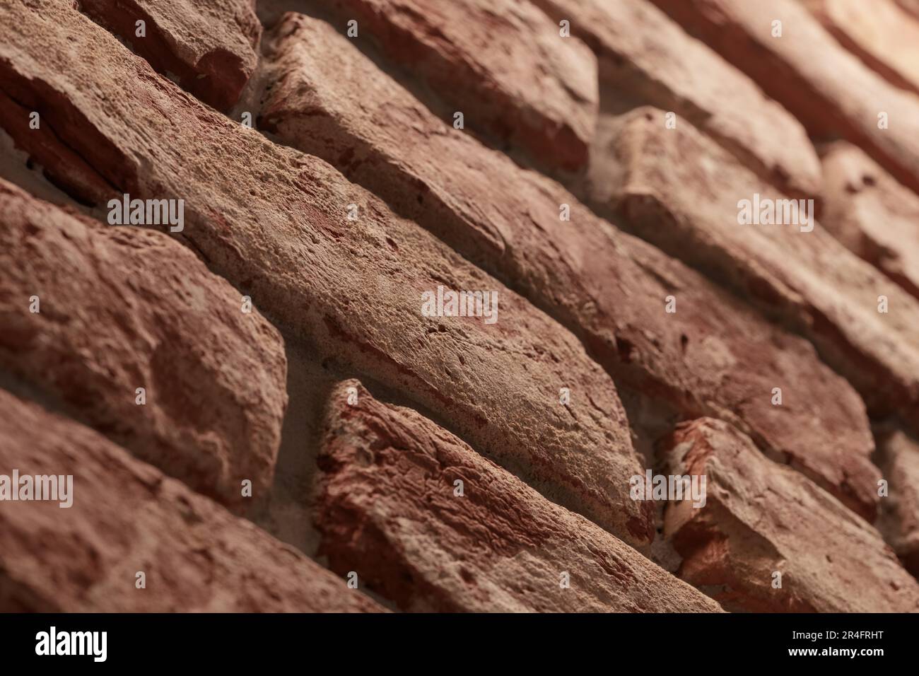Detail shot of brick wall made from old bricks as a interior design ...