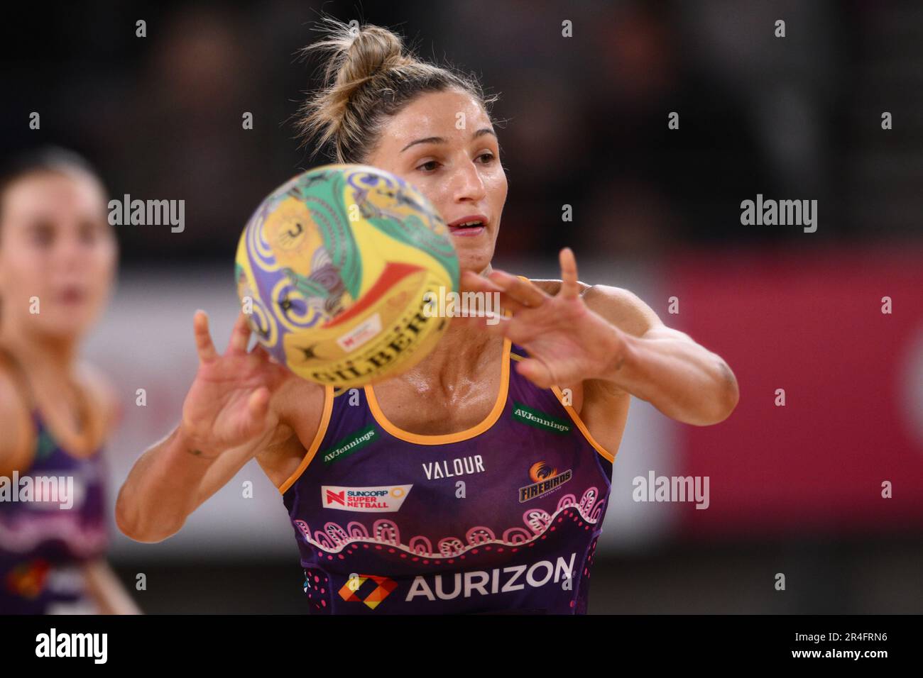 Sydney, Australia. 28th May, 2023. Kim Ravaillion of the Firebirds ...