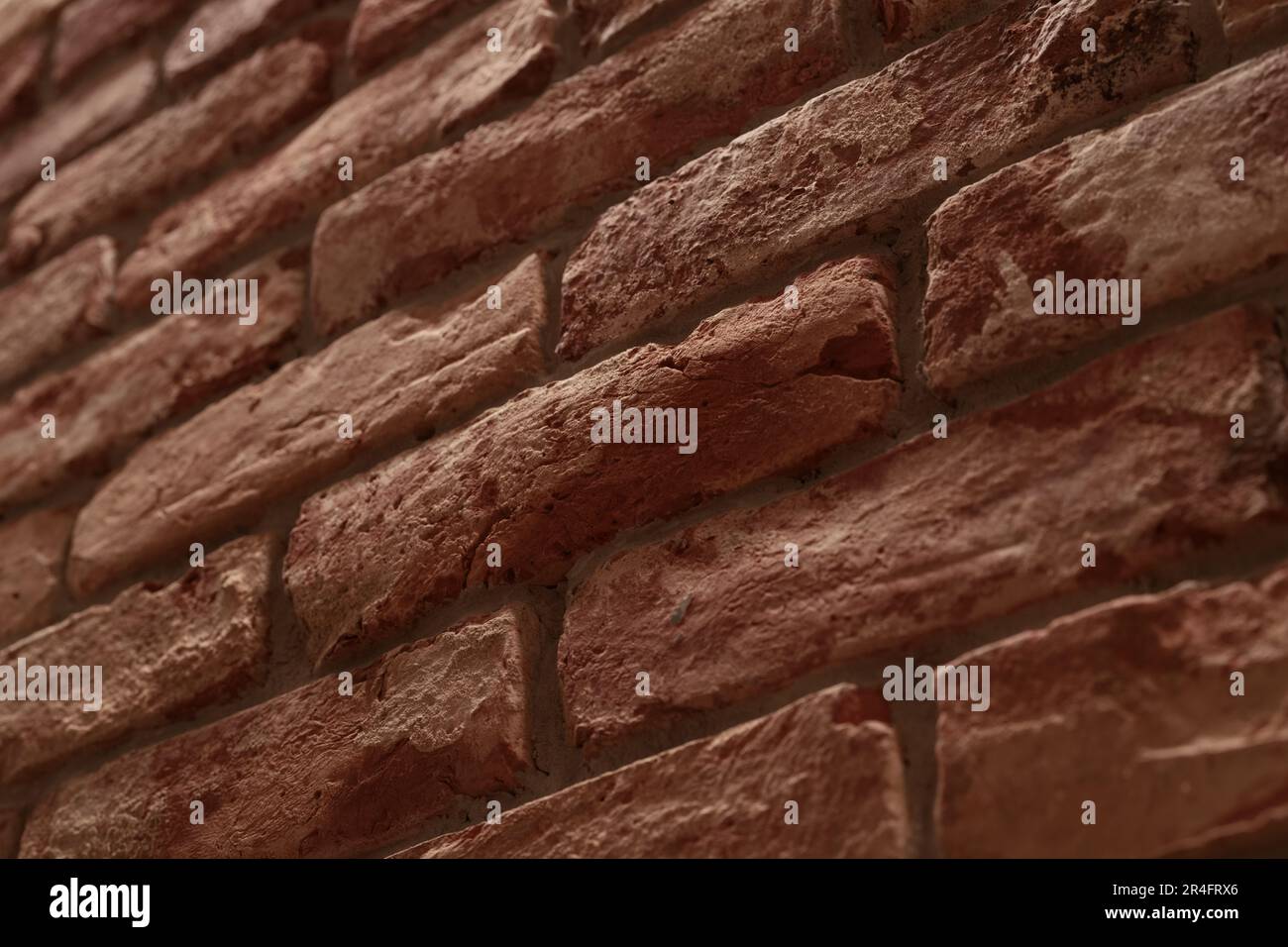 Detail shot of brick wall made from old bricks as a interior design ...