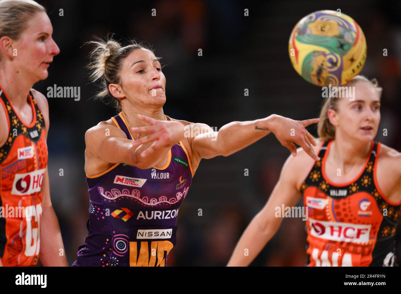Sydney, Australia. 28th May, 2023. Kim Ravaillion of the Firebirds ...