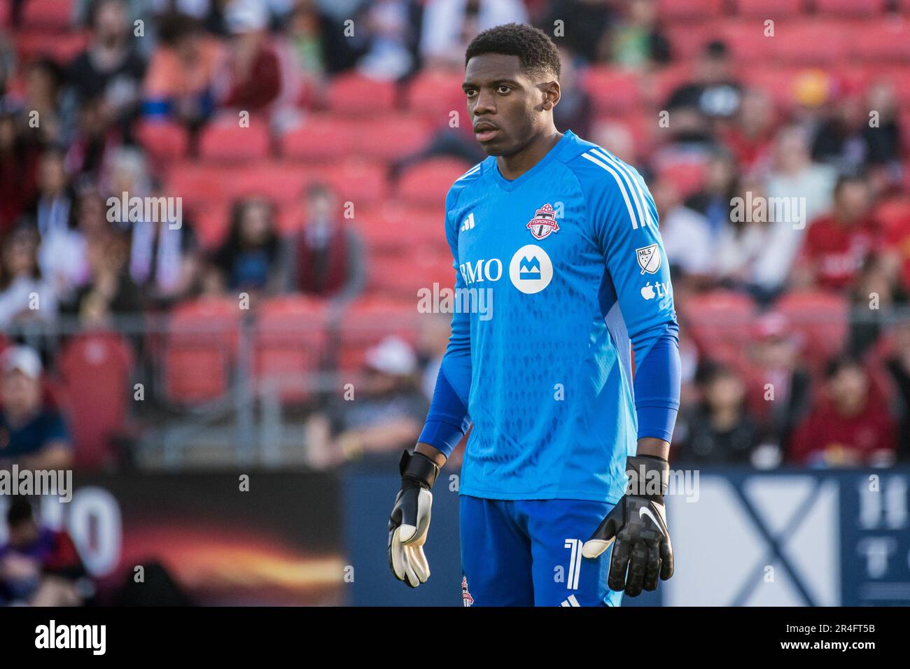 Toronto, Canada. 27th May, 2023. Sean Johnson #1 in action during the ...
