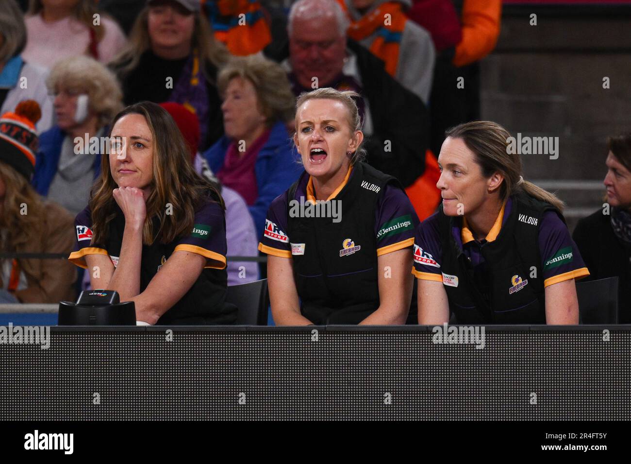 Sydney, Australia. 28th May, 2023. Head Coach of the Firebirds Rebecca ...