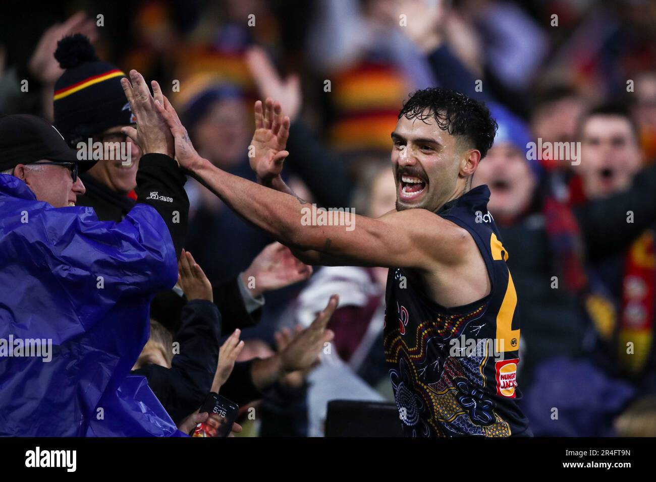 Adelaide, Australia. 28th May, 2023. Izak Rankine of the Crows ...
