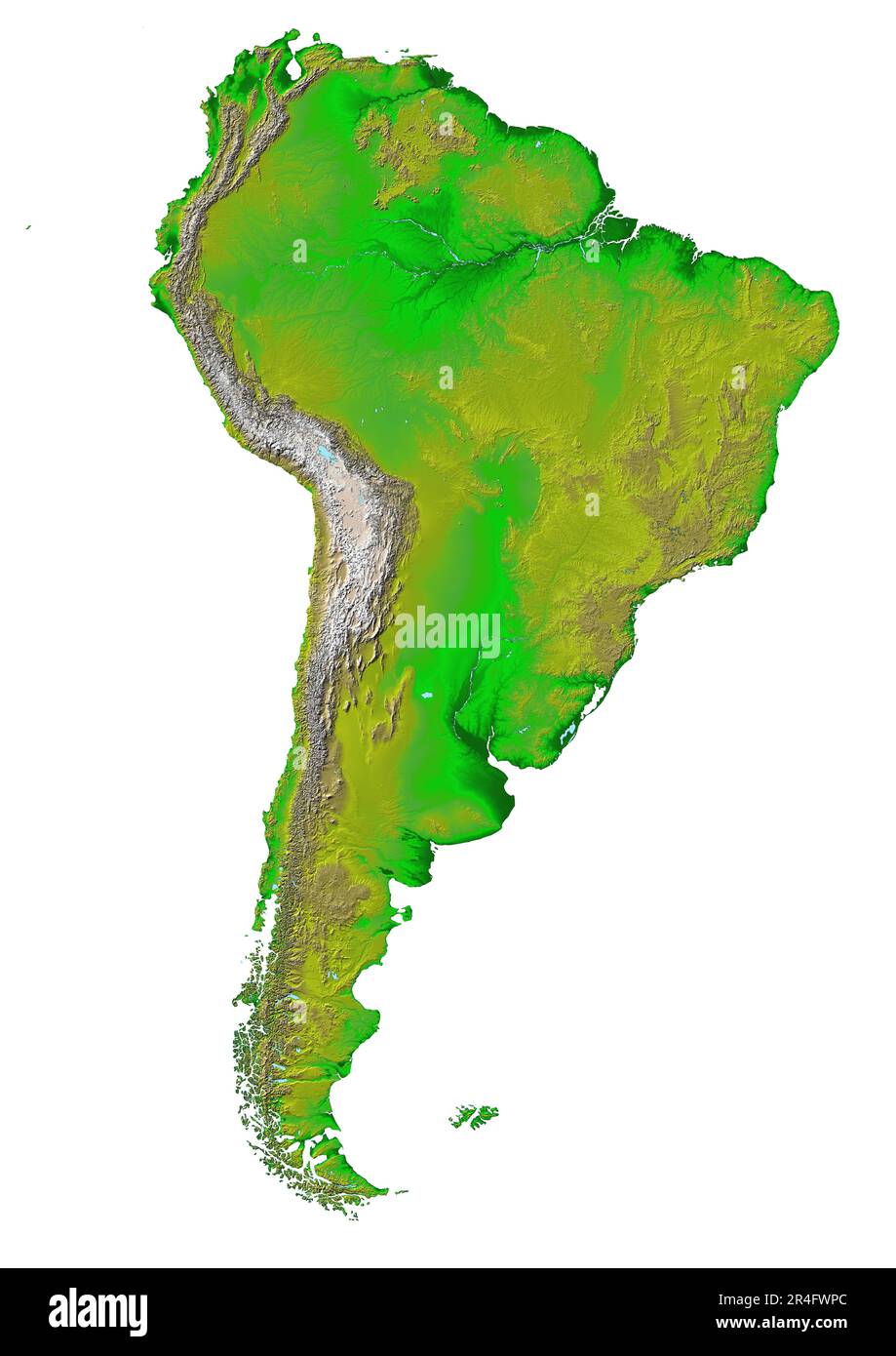 Latin America Landforms Map Unit 6 Geography Of Caribbean And Latin