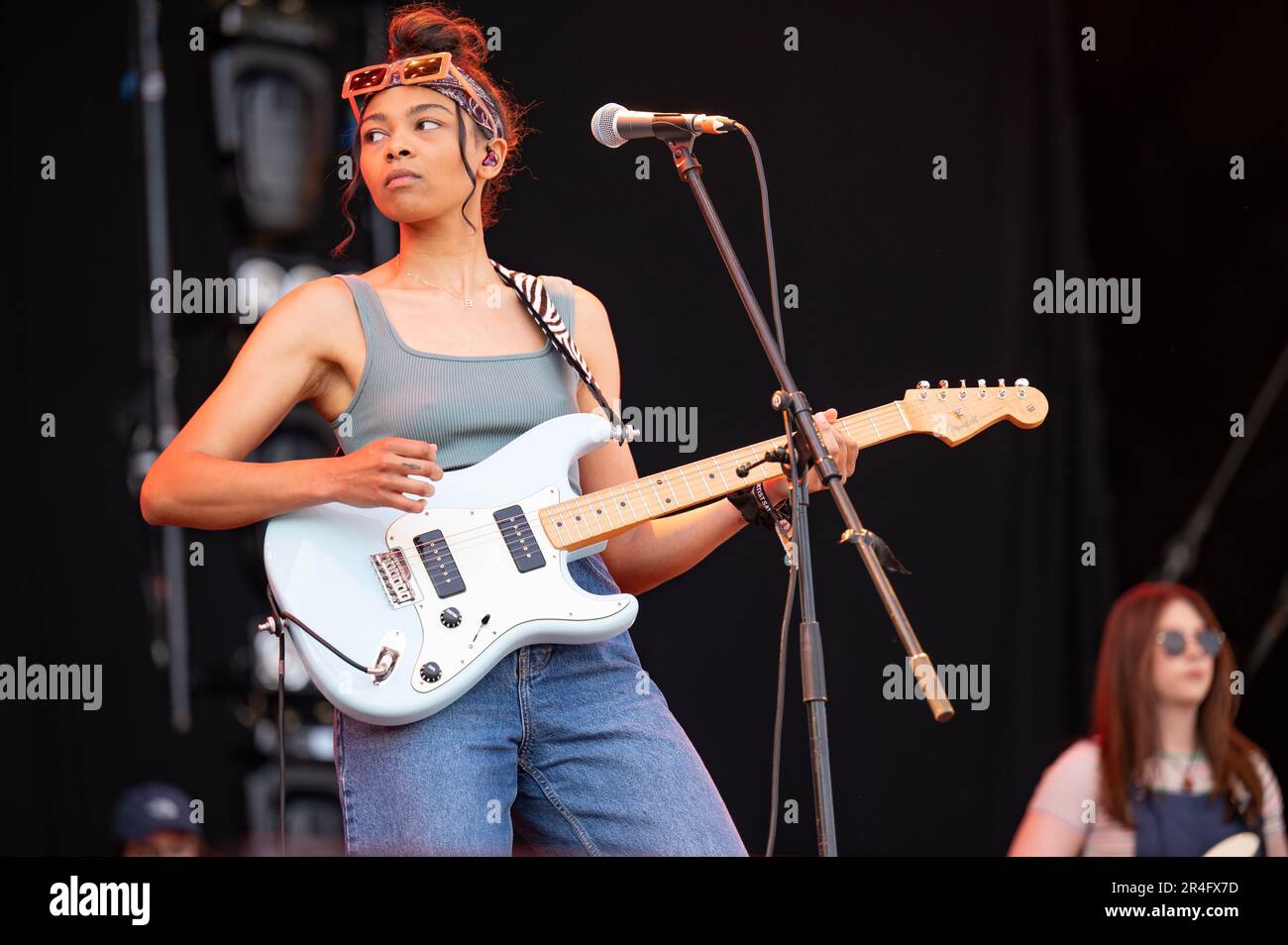 Warrington, UK. 27th May 2023. Brook Comb on the main stage at ...