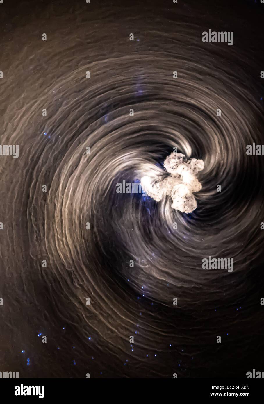 Vaporizing Dry Ice Crystal In Laboratory Simulating The Effect Of an ...