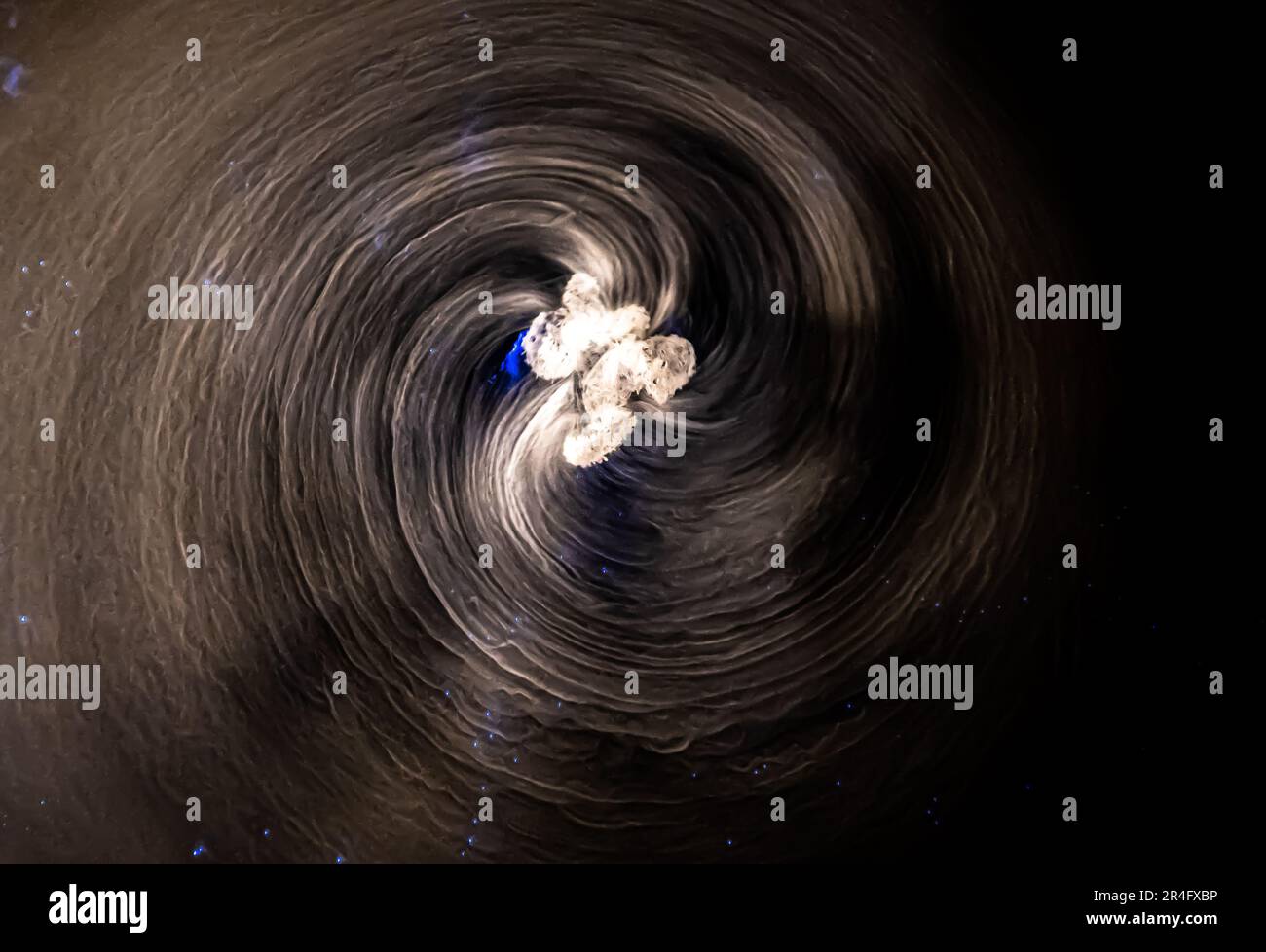 Vaporizing Dry Ice Crystal In Laboratory Simulating The Effect Of an ...
