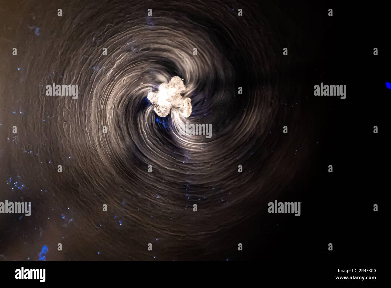 Vaporizing Dry Ice Crystal In Laboratory Simulating The Effect Of an ...