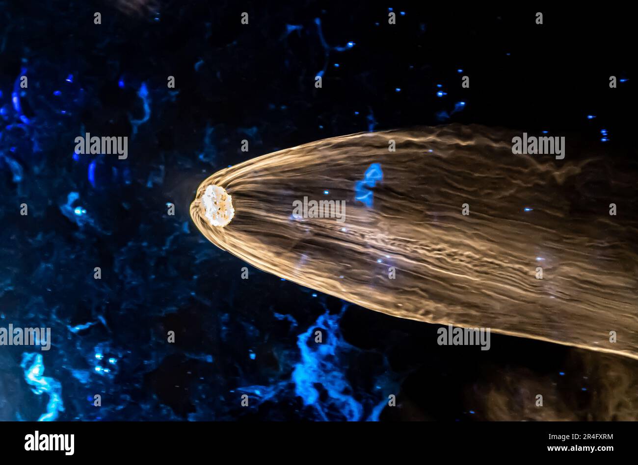 Vaporizing Dry Ice Crystal In Laboratory Simulating The Effect Of an ...