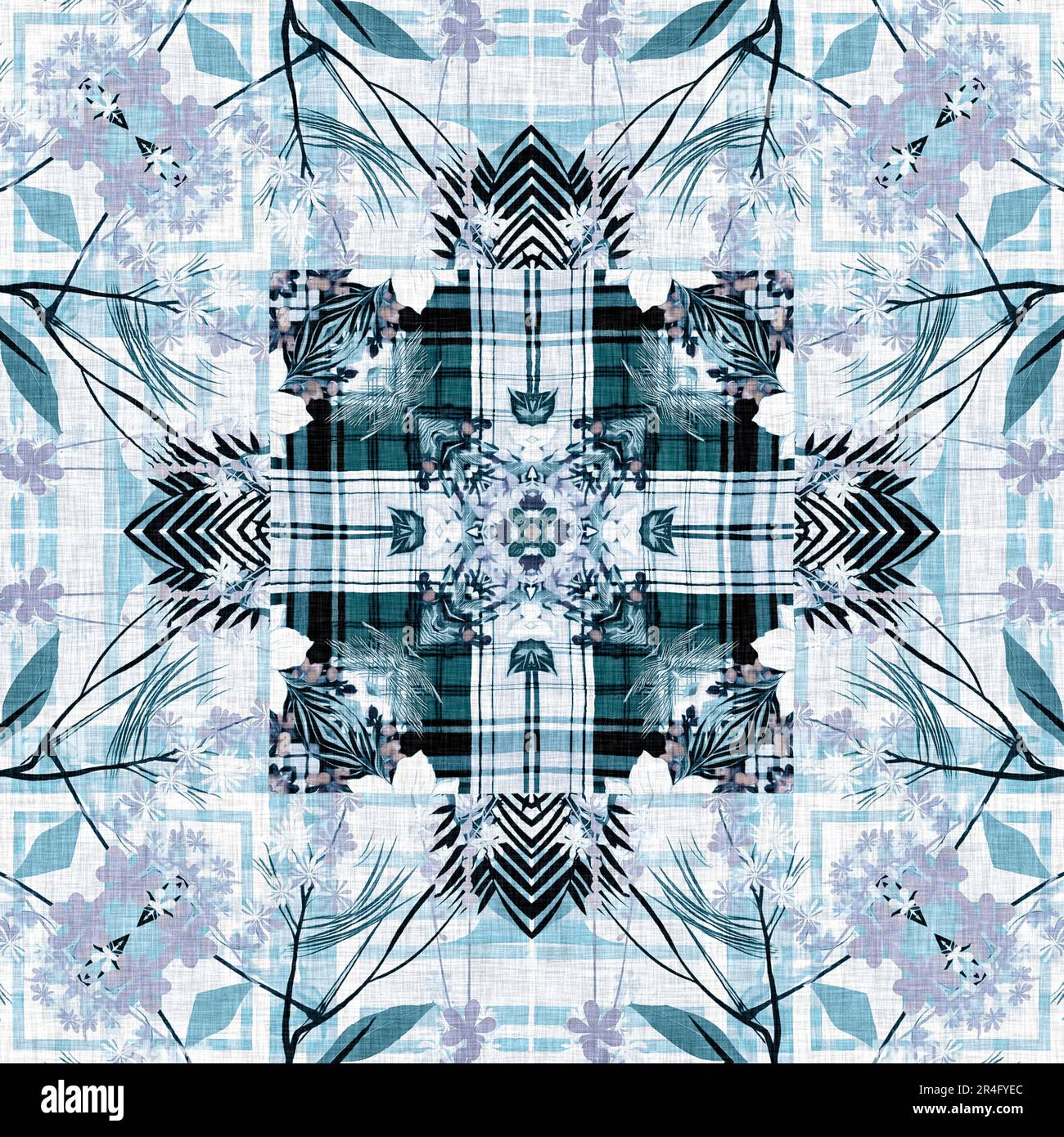 Winter grunge texture seamless pattern for country cottage style woven ...