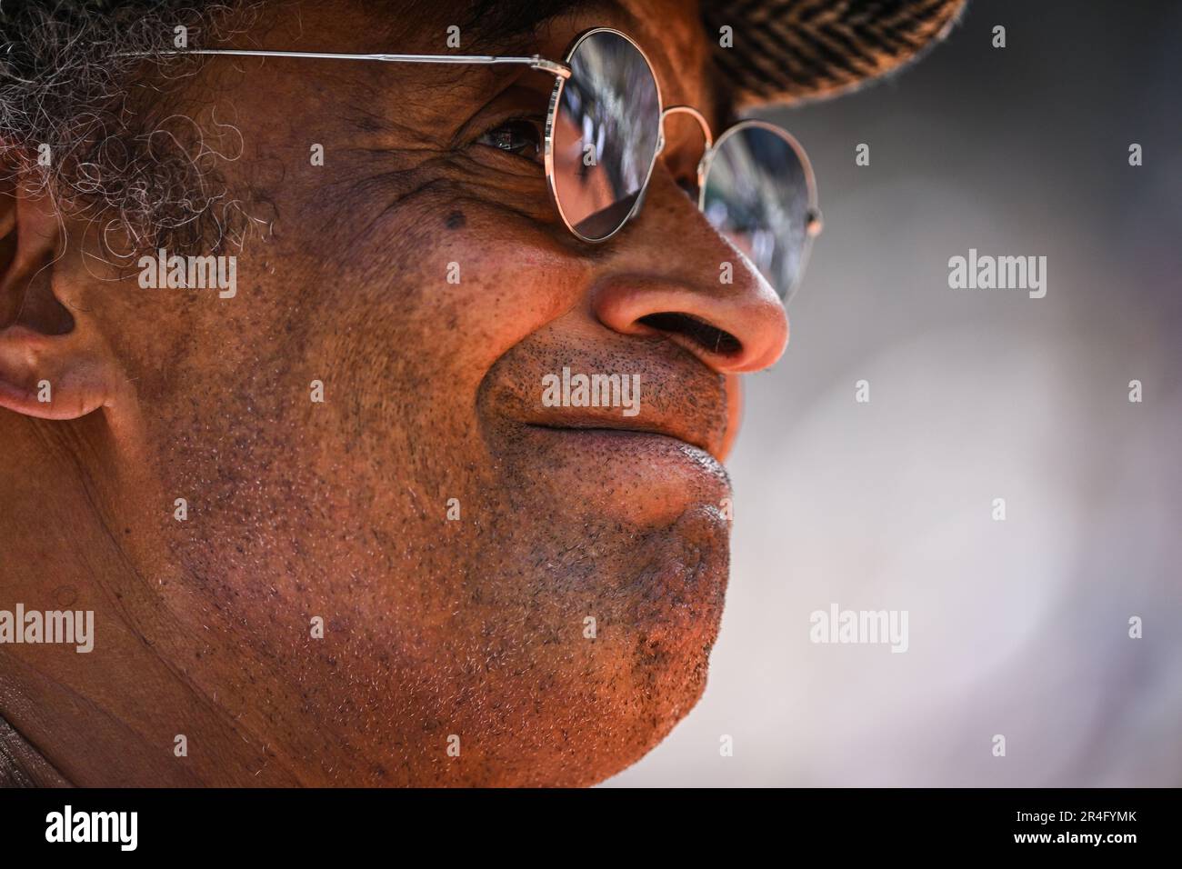 French singer and former tennis player Yannick NOAH performs on stage ...