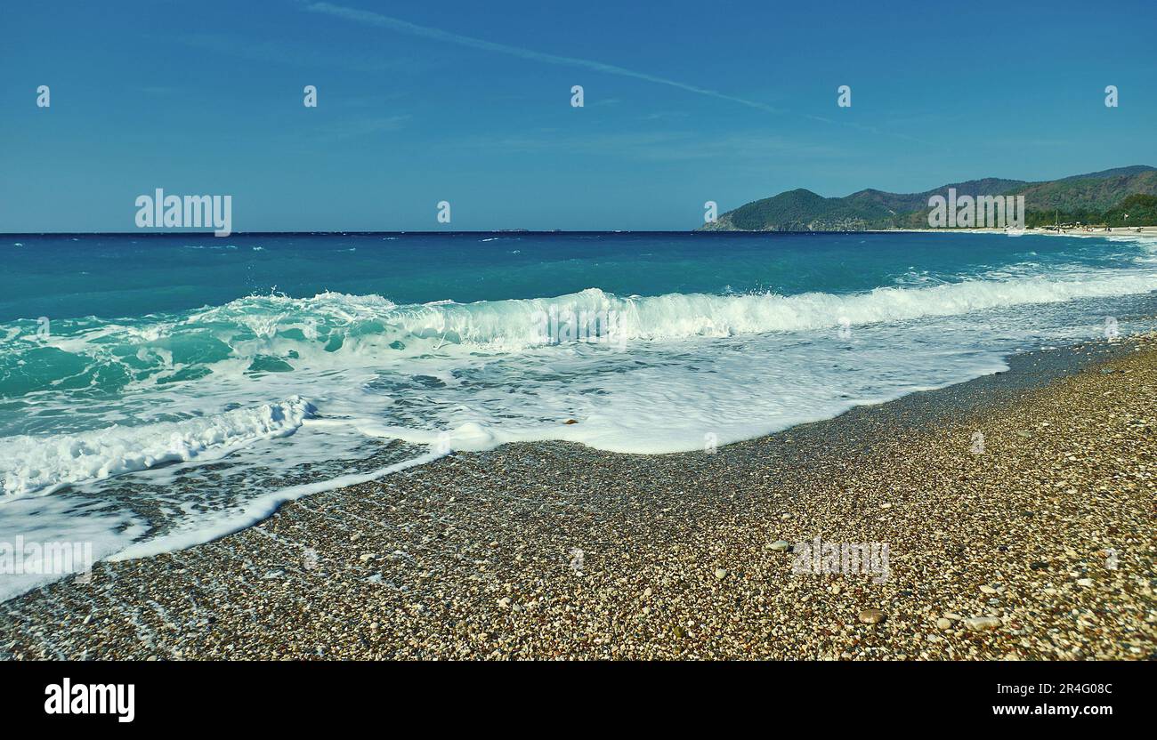 Cirali beach. in ancient Lycia in the Kumluca district of Antalya ...