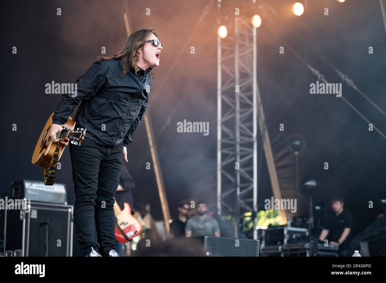 Warrington, UK. 27th May 2023. Jamie Webster performs on the main stage ...