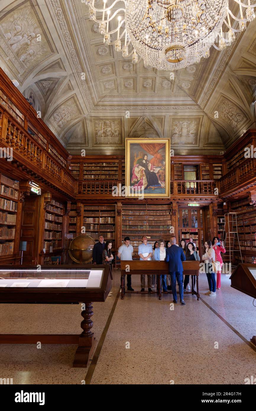 Library inside Pinacoteca di Brera (Art Gallery of Brera), district of ...