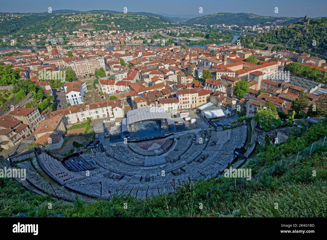 Ancient roman theater city view hi-res stock photography and images - Alamy