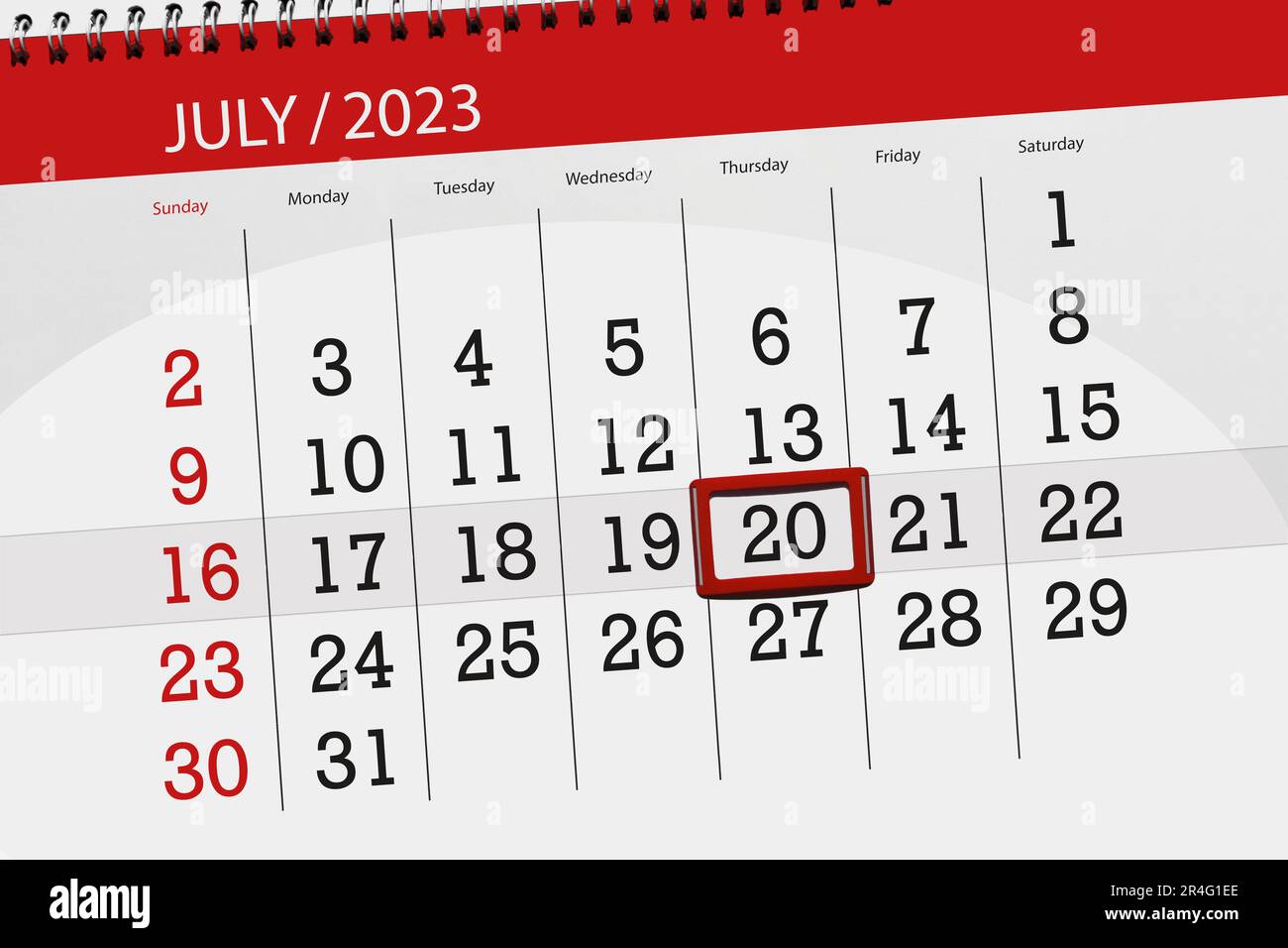 Calendar 2023, deadline, day, month, page, organizer, date, July ...