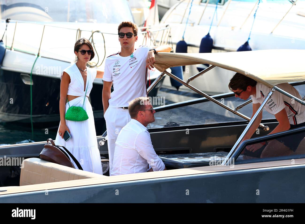 Monte Carlo, Monaco. 28th May, 2023. George Russell (GBR) Mercedes AMG ...