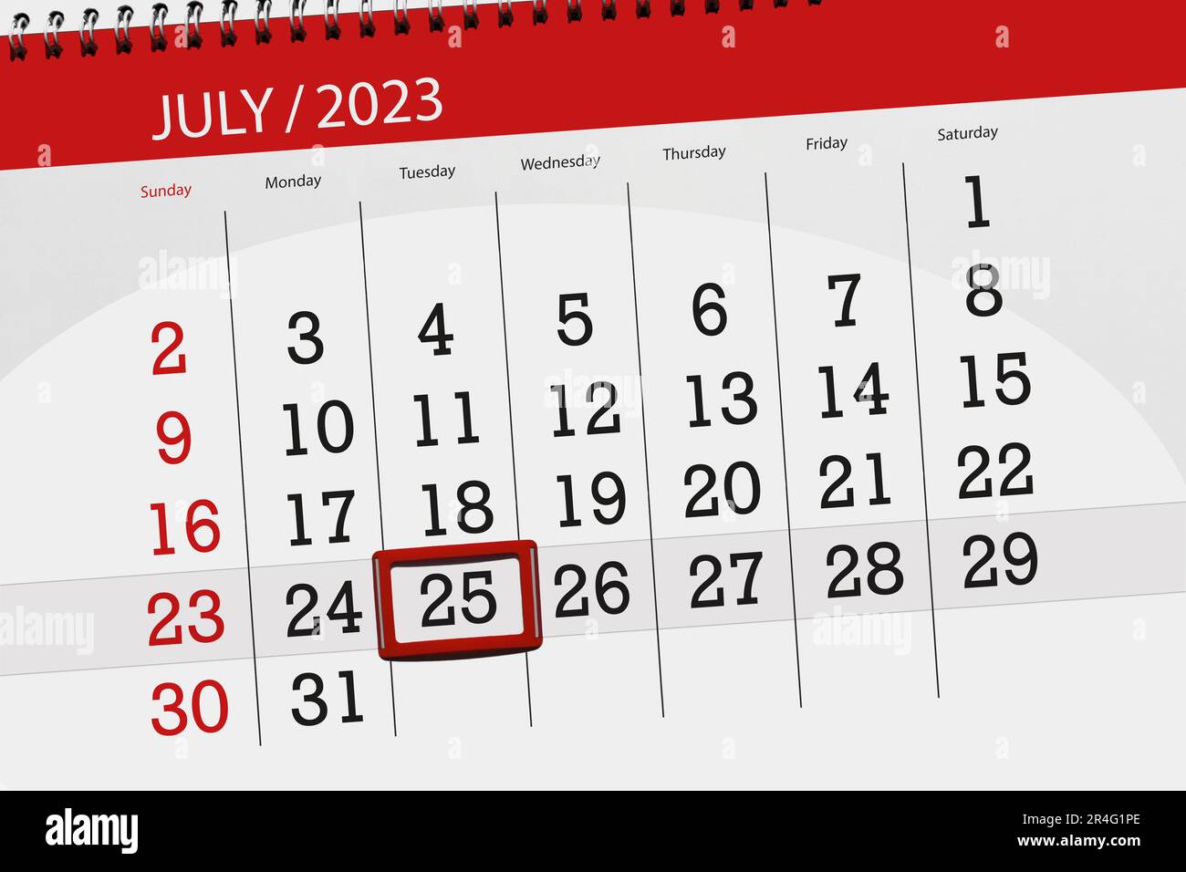 Calendar 2023, deadline, day, month, page, organizer, date, July ...