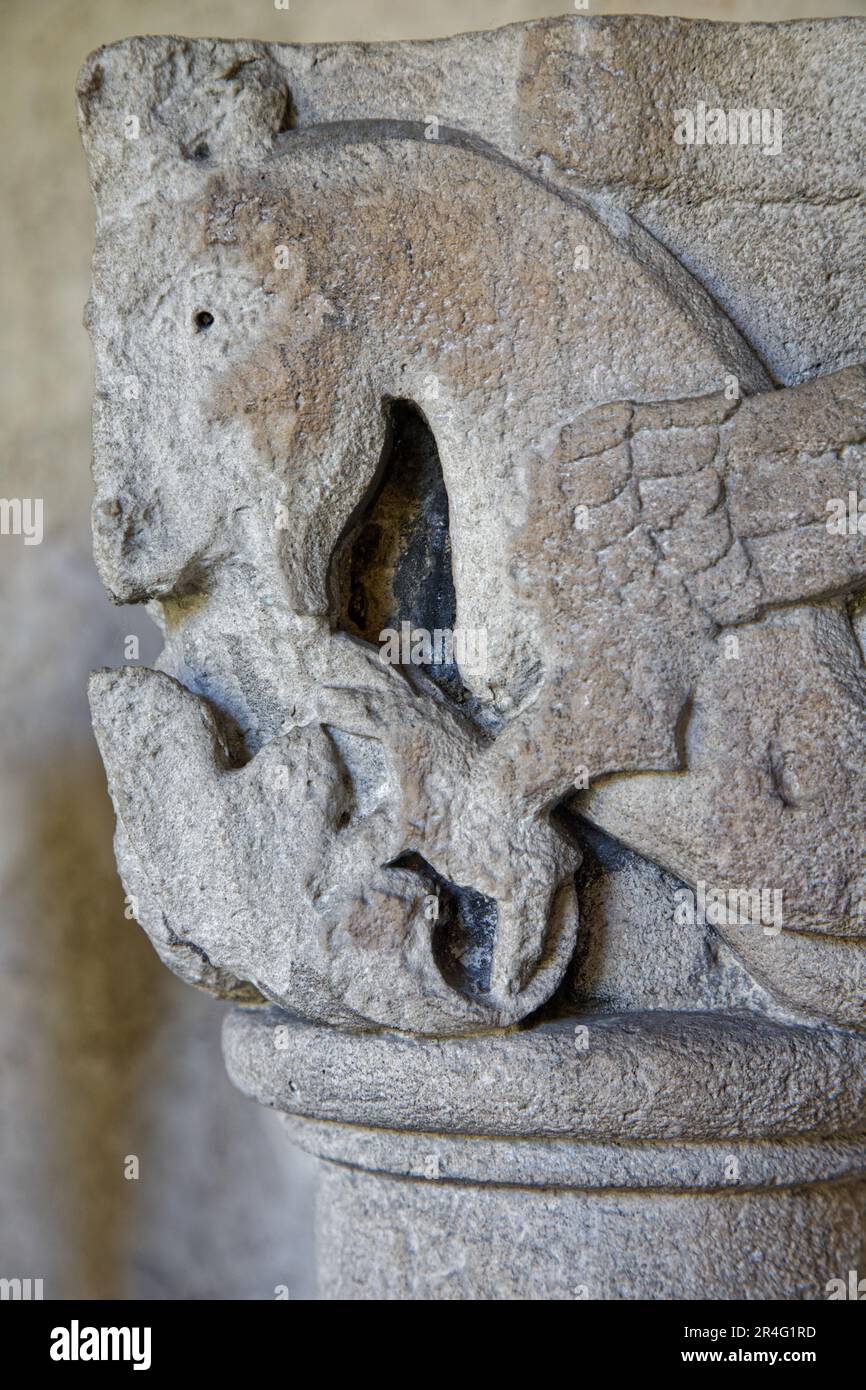 VIENNE, FRANCE, May 26, 2023 : Architectural detail of remainings in ...