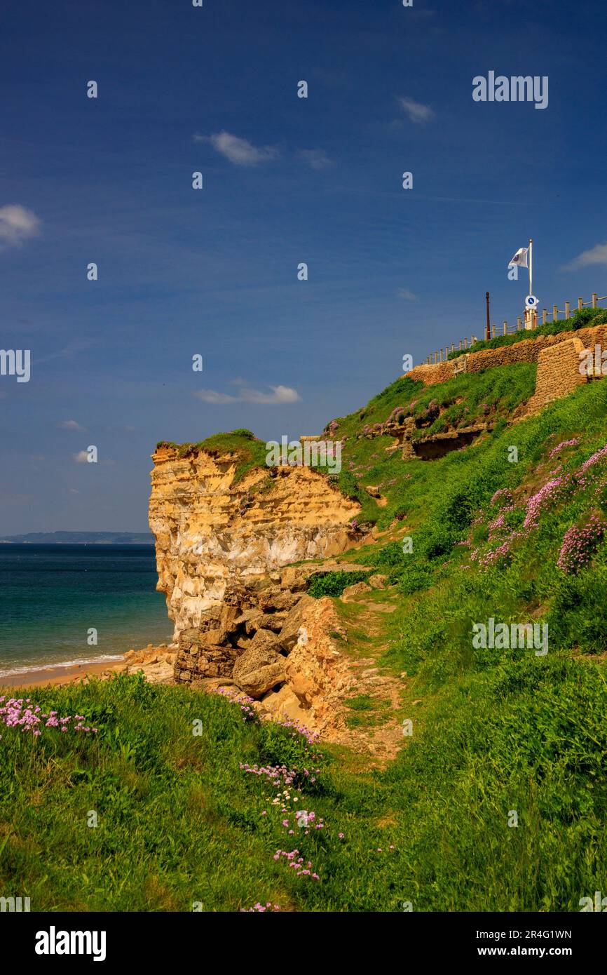 The crumbling remains caused by coastal erosion of the original SW ...