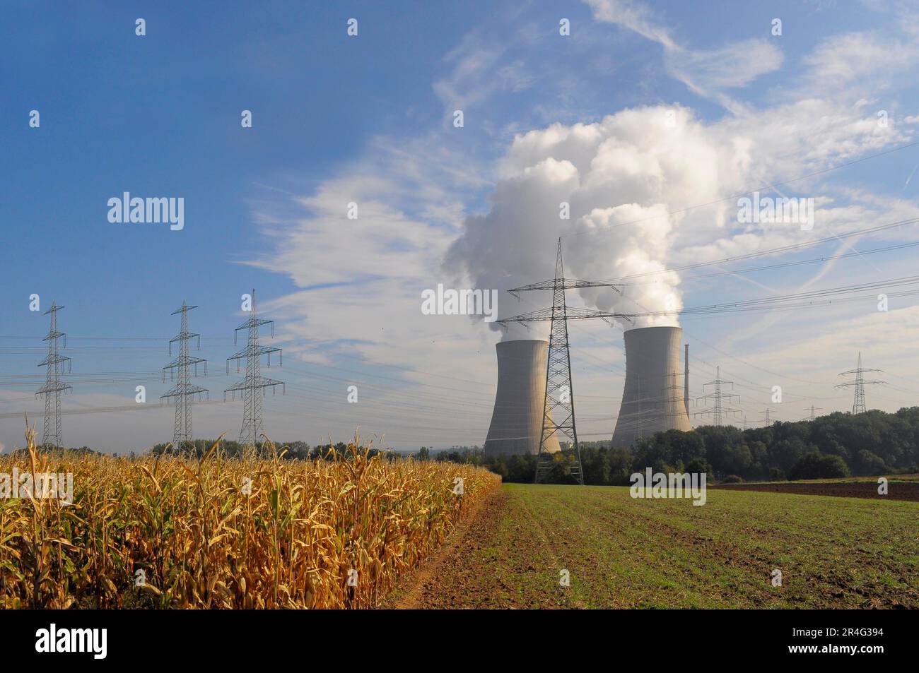 NUCLEAR POWER PLANT. Grafenrheinfeld nuclear power plant near ...