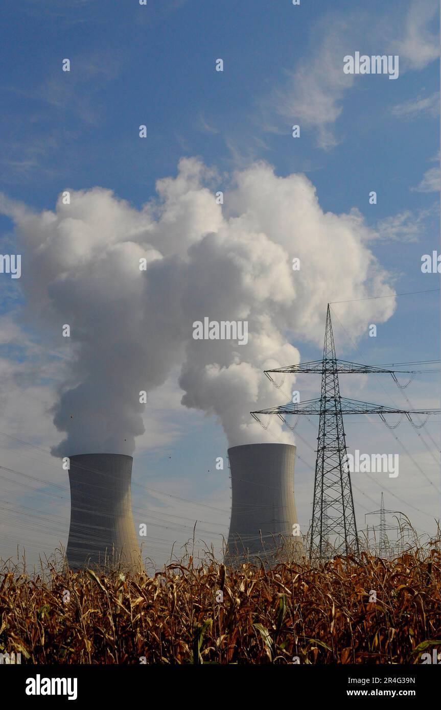 NUCLEAR POWER PLANT. Grafenrheinfeld nuclear power plant near ...