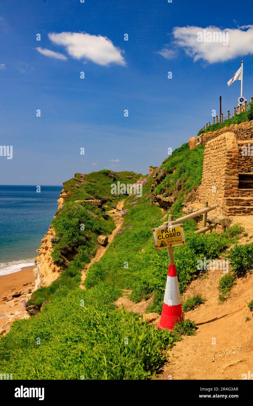 The crumbling remains caused by coastal erosion of the original SW ...