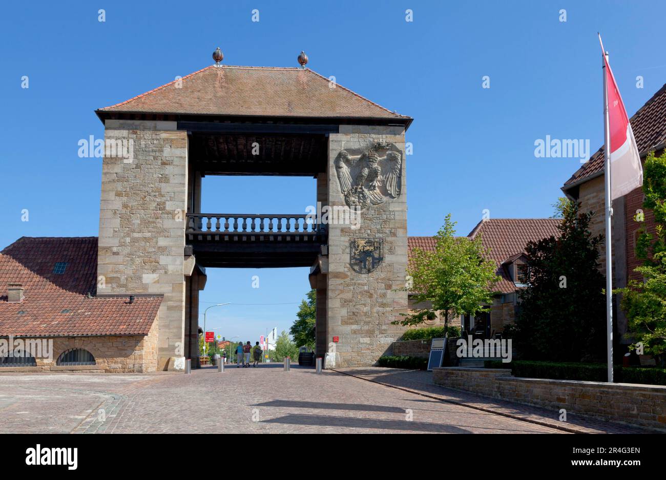 The German Wine Gate in the southern Palatinate wine-growing community ...
