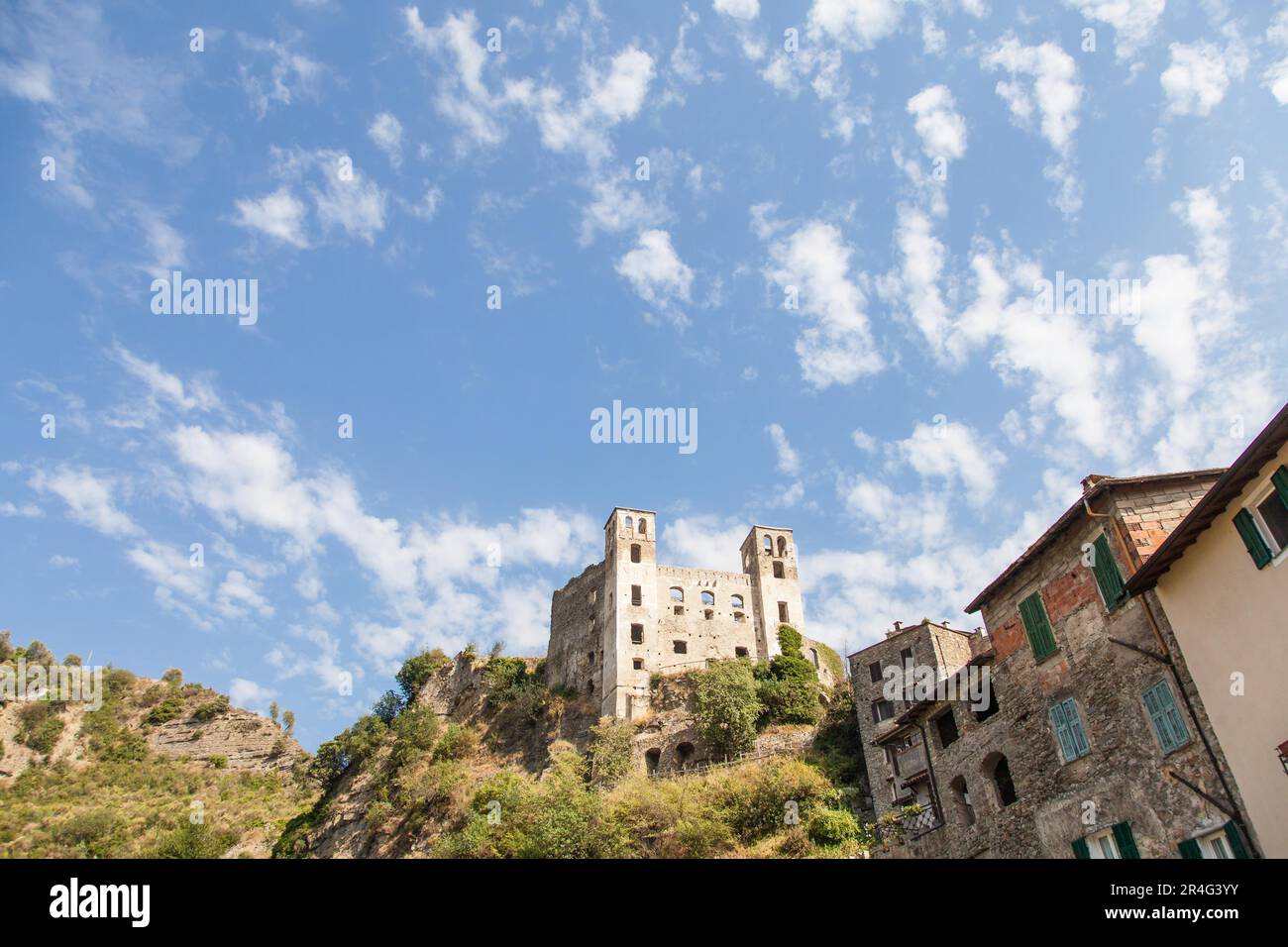 Italy, Liguria Region, Dolceacque Medieval castle, Doria family, 13th ...
