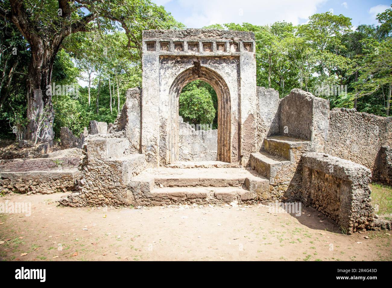 Gede ruins in Kenya are the remains of a Swahili town, typical of most ...