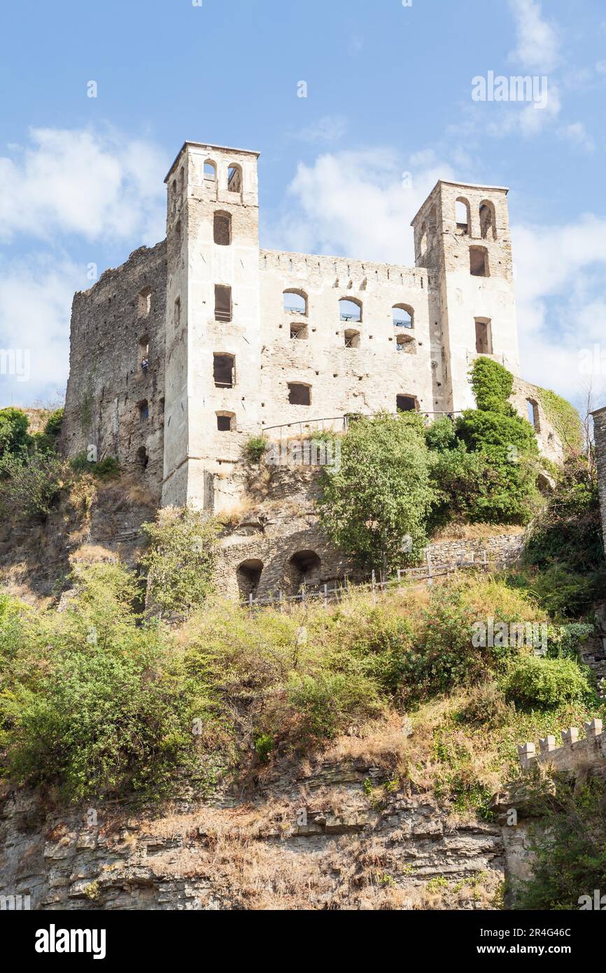 Italy, Liguria Region, Dolceacque Medieval castle, Doria family, 13th ...