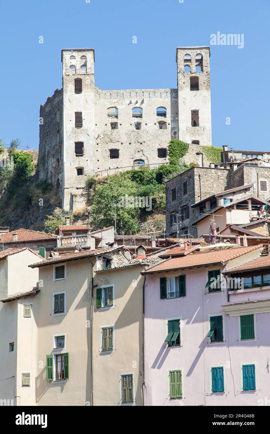 Italy, Liguria Region, Dolceacque Medieval castle, Doria family, 13th ...